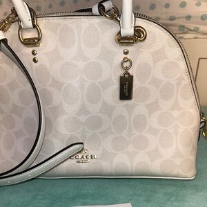 Coach | Bags | Coach 2558 Katy Satchel In Signature Leather White ...